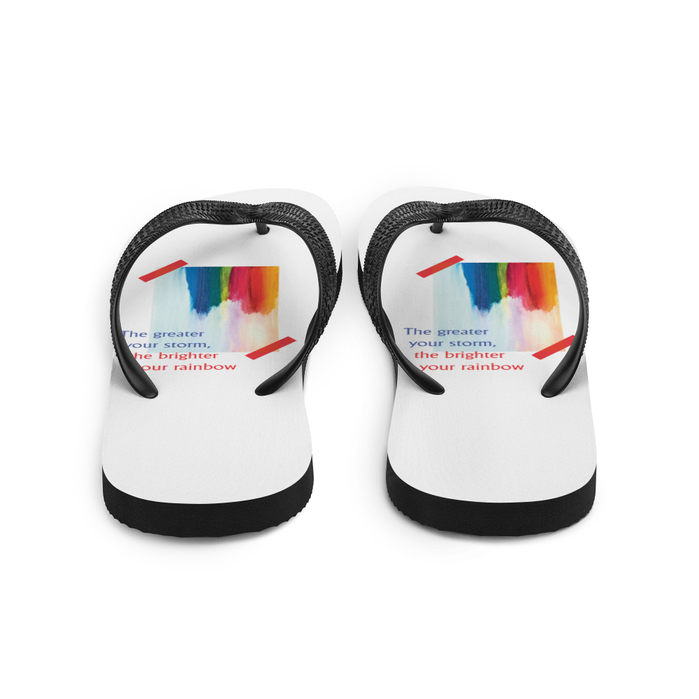 Rainbow Flip-Flops White – Design Express