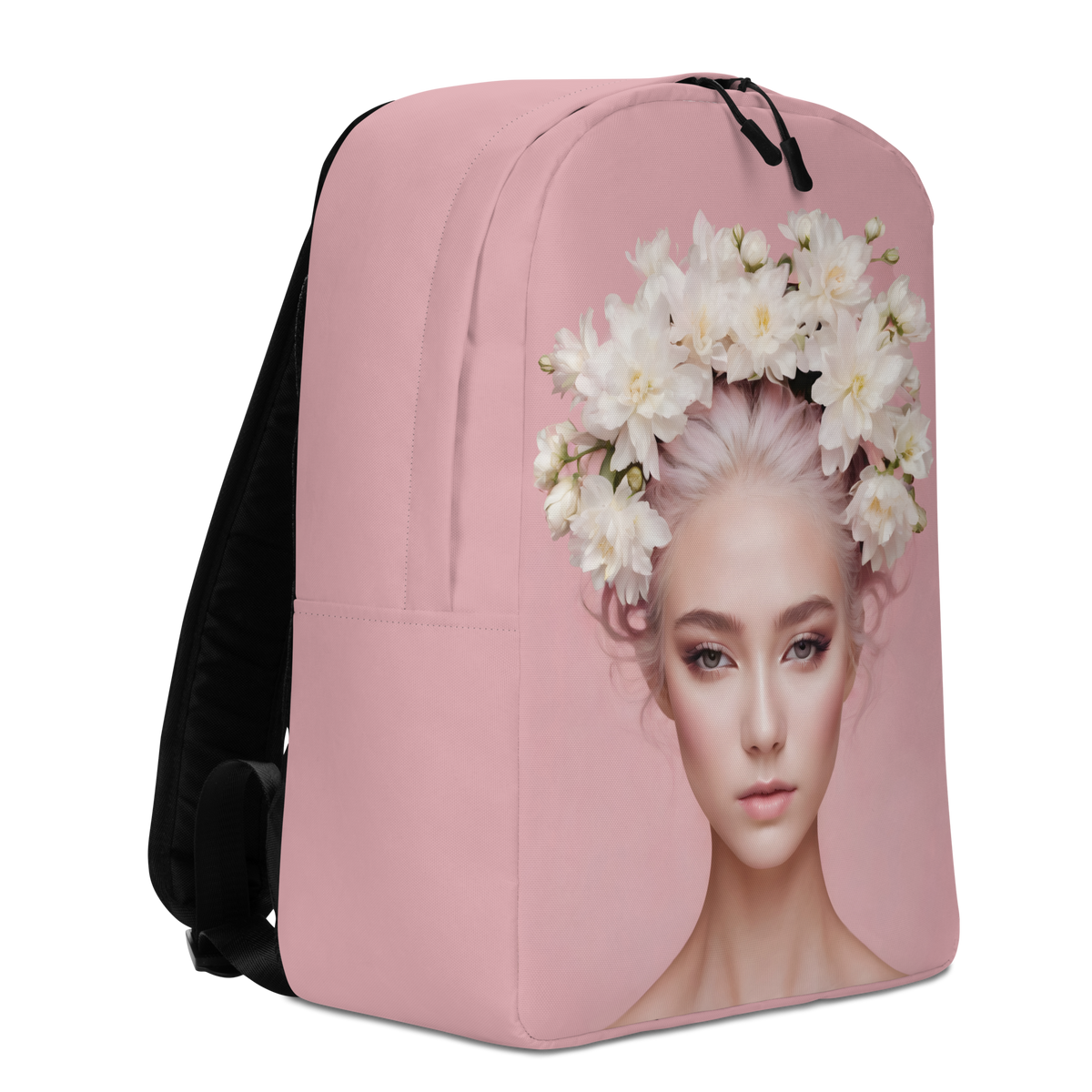 Pink Female Art Minimalist Backpack – Design Express