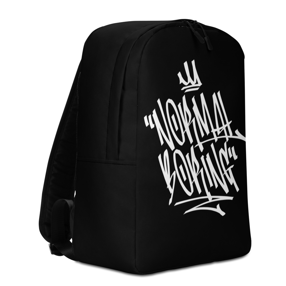 Normal is Boring Graffiti (motivation) Minimalist Backpack – Design Express