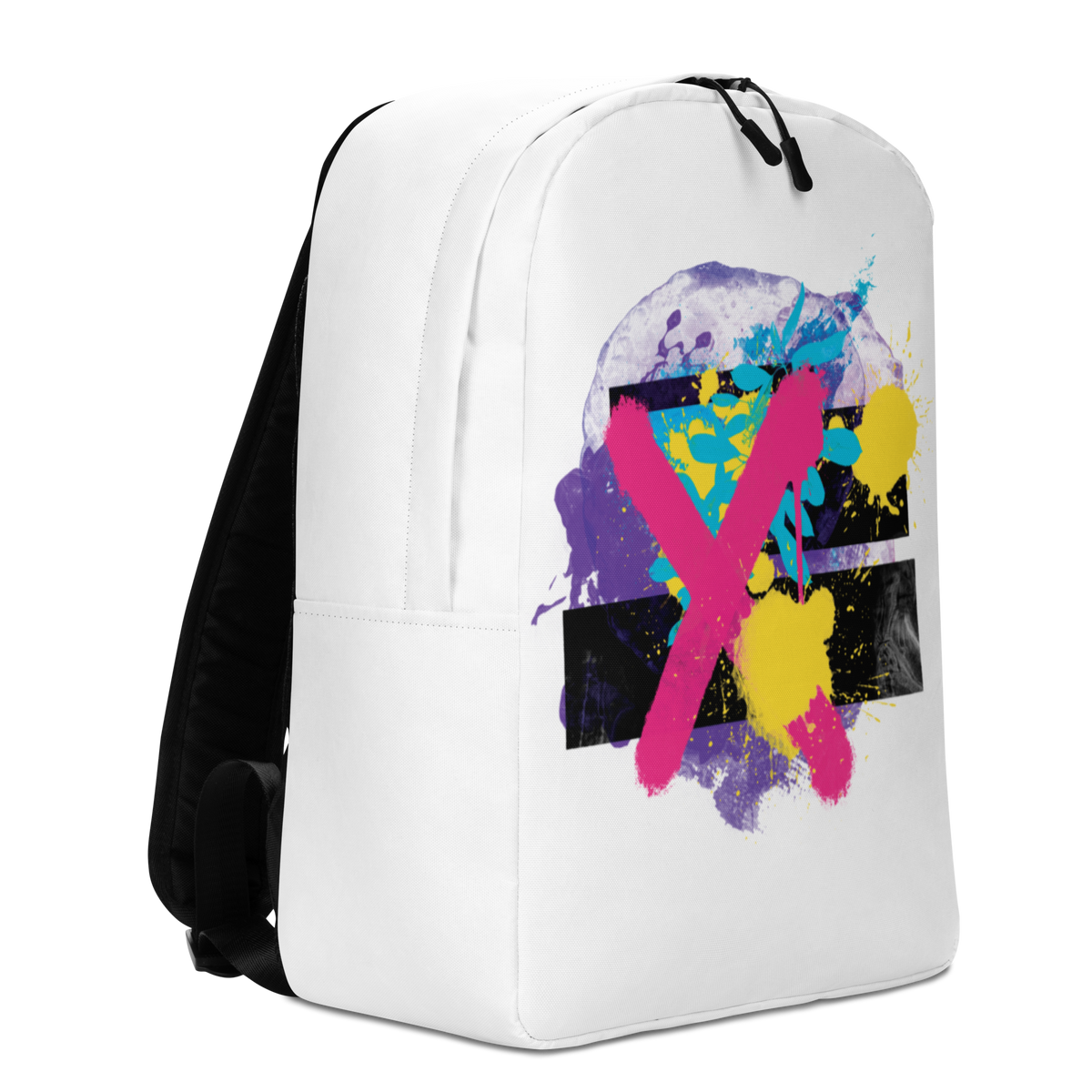 Abstract Series 01 Minimalist Backpack White – Design Express