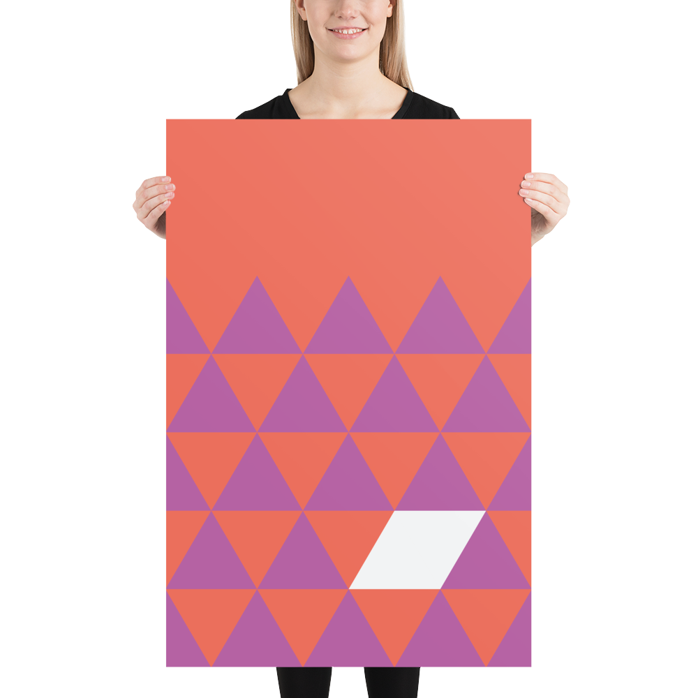 Herman Pop Art Triangles Poster – Design Express
