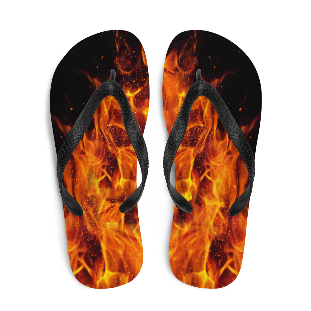 On Fire Flip-Flops – Design Express