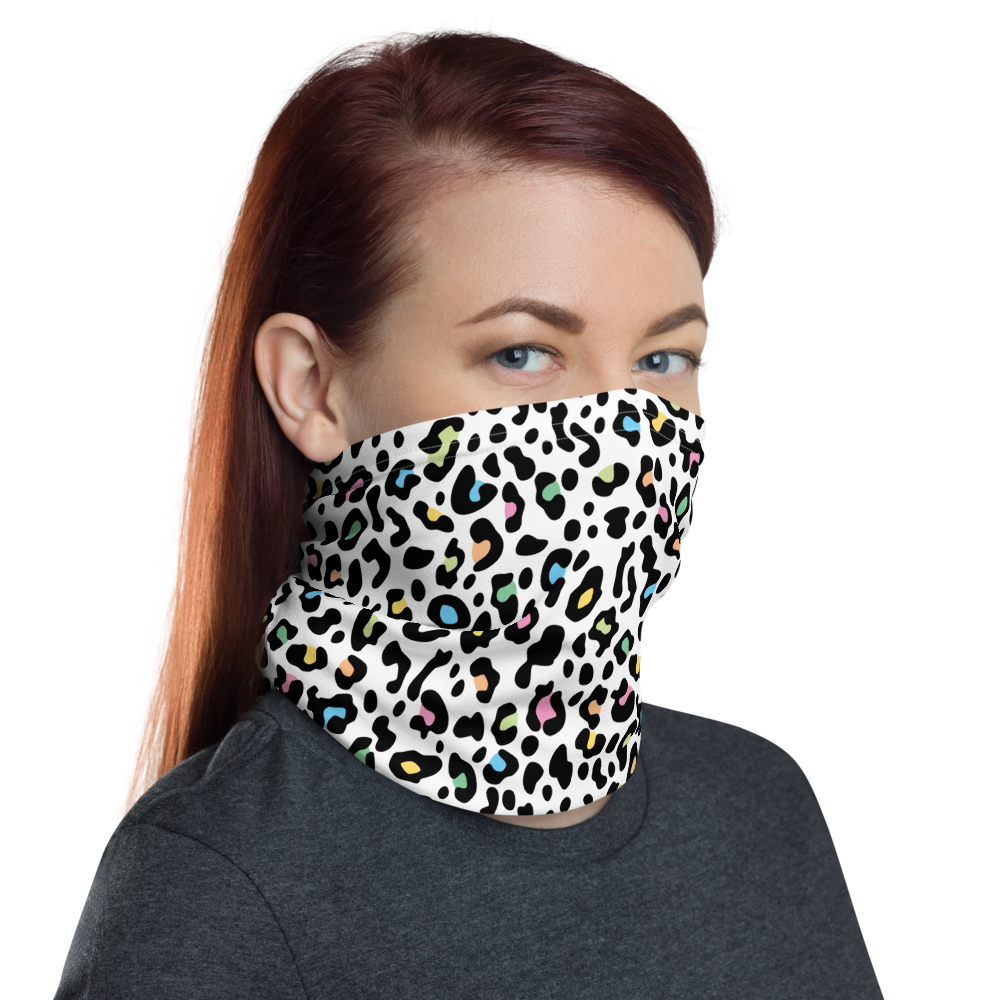 Color Leopard Print Neck Gaiter – Design Express
